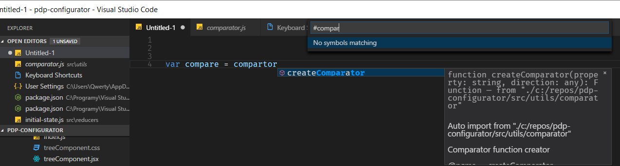Symbol not recognized in the workspace affecting autoimport · Issue ...