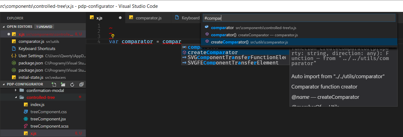 Symbol not recognized in the workspace affecting autoimport · Issue ...
