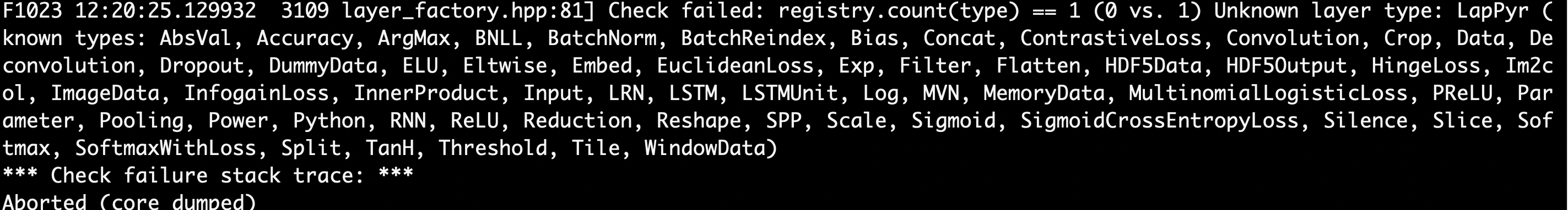 add new layers to caffe cpu version.and run inference meet error · Issue #10 · csjcai/RealSR ...