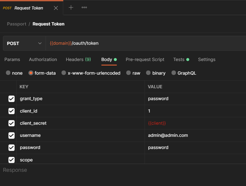 I can not login · Issue #17 · pktharindu/nuxt-laravel-passport-example ... I can not login · Issue #17 · pktharindu/nuxt-laravel-passport-example ...