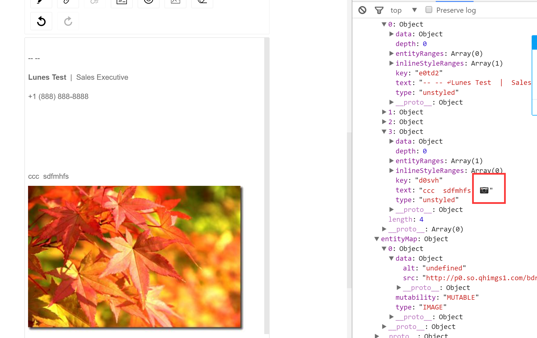 when eidt contents with a iamge ,it always show an camera icon · Issue ...