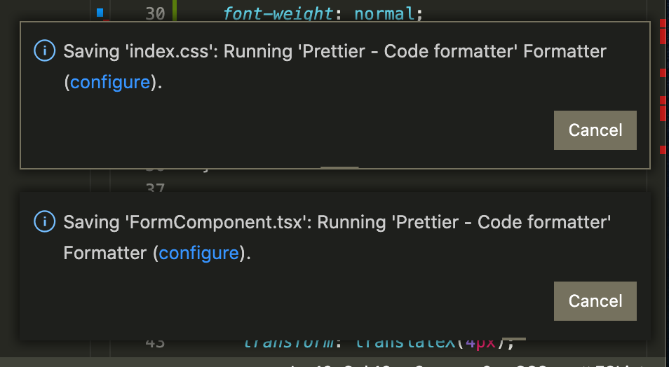 Formatter hangs forever · Issue #1880 · prettier/prettier-vscode · GitHub