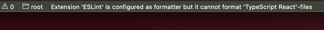 The Extension Eslint Is Configured As Formatter But It Cannot Format