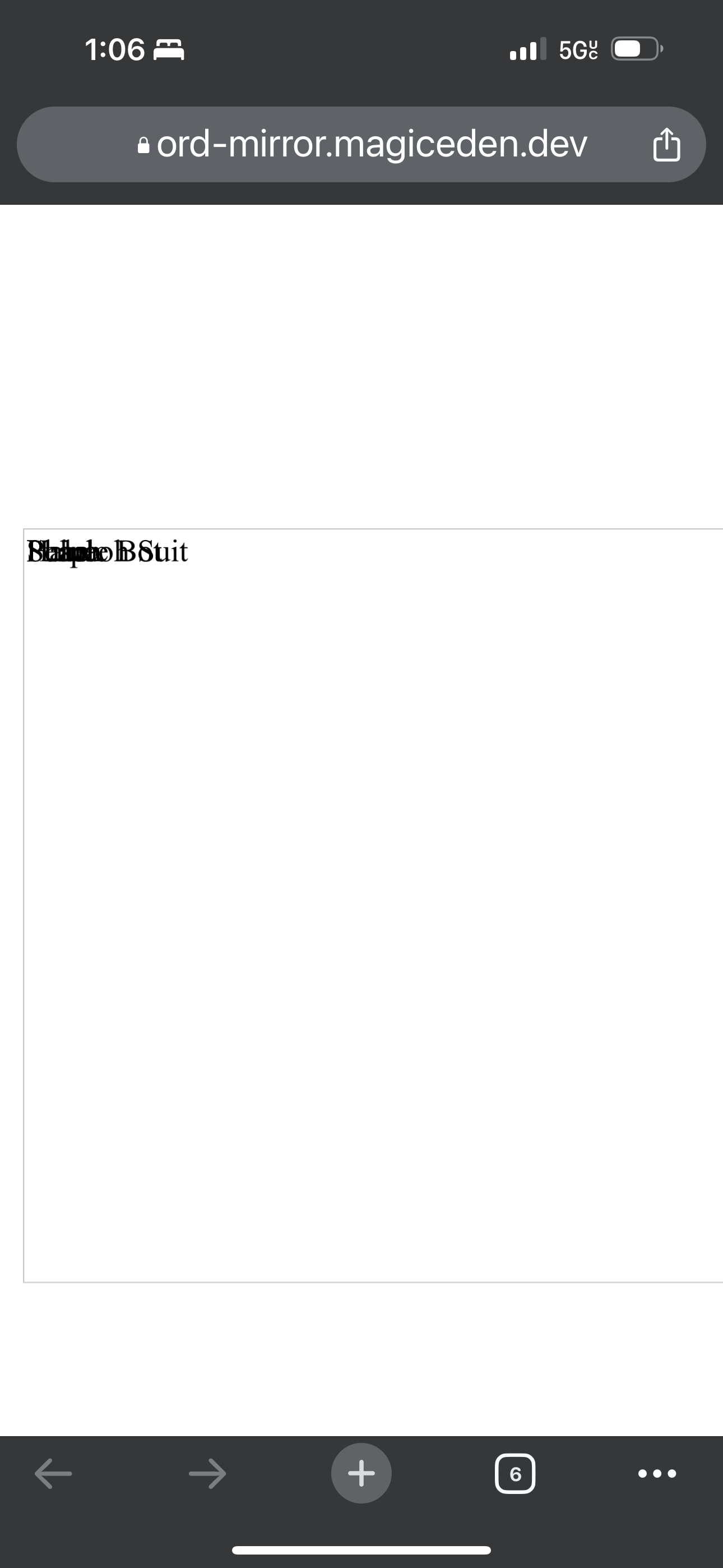 Recursive Ordinals are blocked and not functional for display on Safari and Safari & Chrome ...