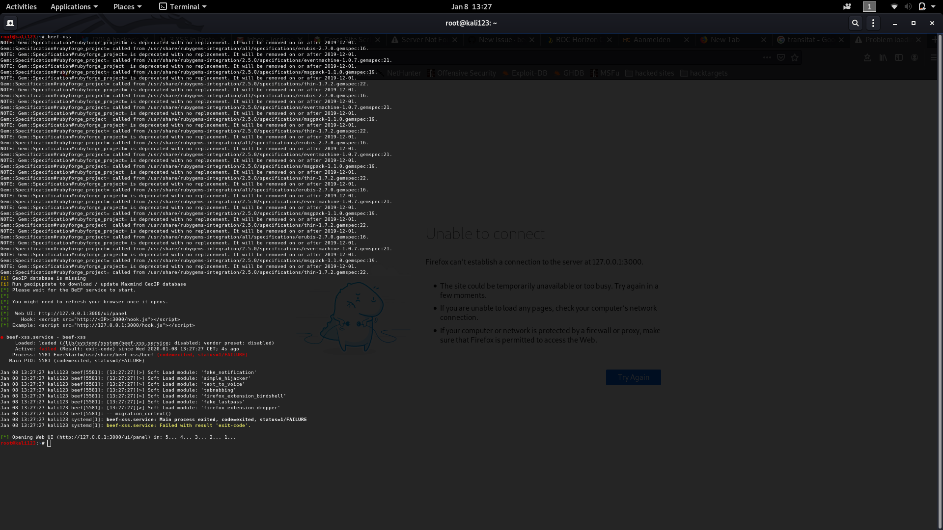 Unable to connect · Issue #1844 · beefproject/beef · GitHub