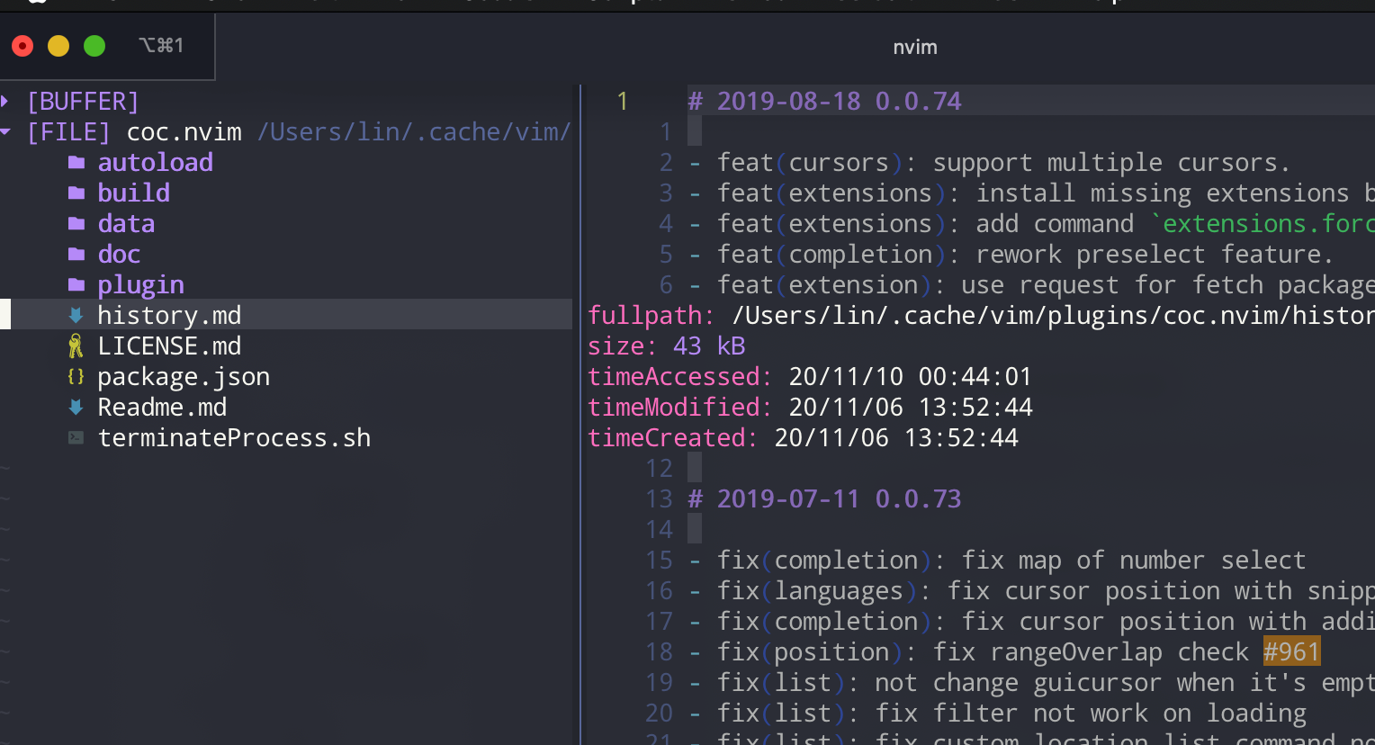 [question] 使用 Startify 打开文件，icon 无法显示 · Issue #307 · weirongxu/coc-explorer · GitHub