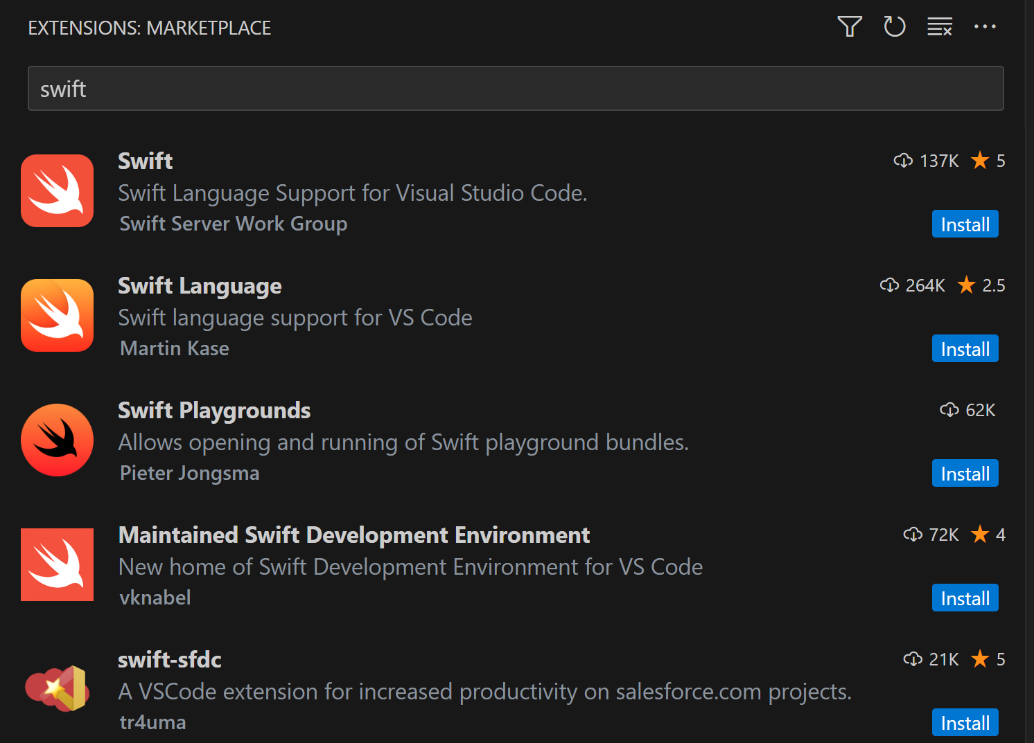 Unlisting This Extension From The Vs Code Marketplace · Vknabel Vscode Swift Development