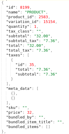 API: Order metadata is not shown if the order was placed with different ...