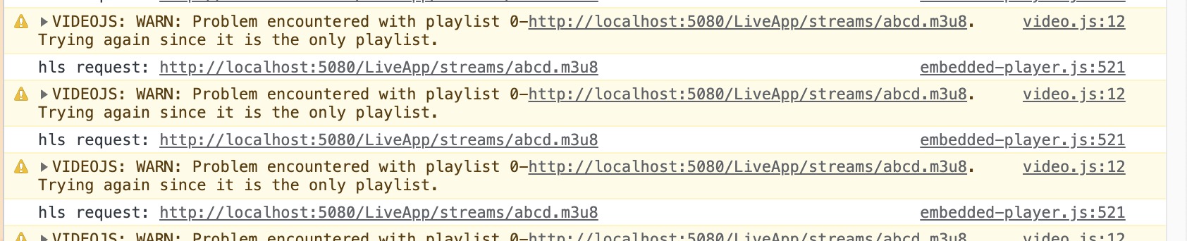 Keeps Buffering / Does not play on streaming 360 MP4 files as external source or using RTMP on ...