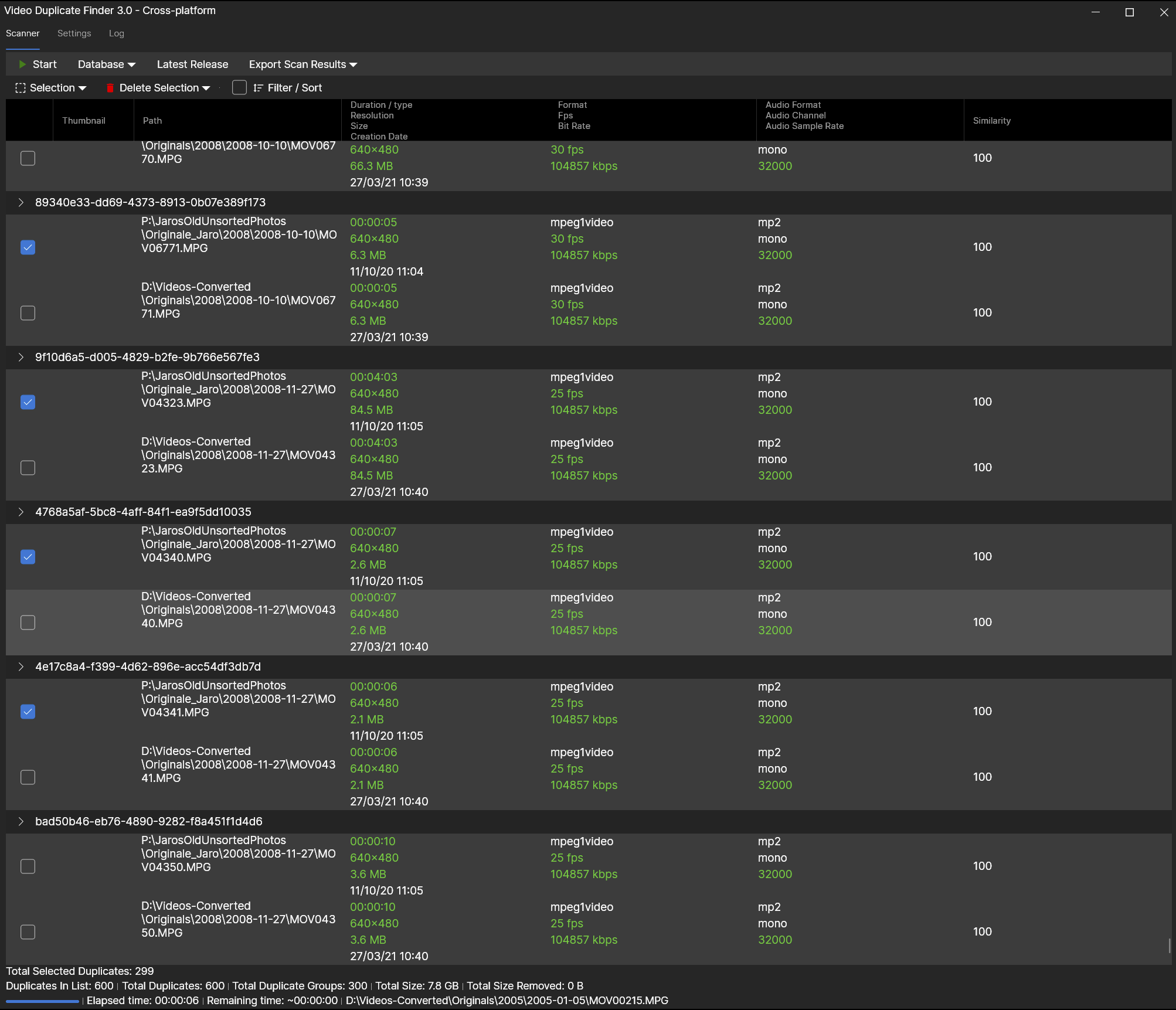 Select Custom: Last Group is skipped during selection · Issue #232 · 0x90d/videoduplicatefinder ...