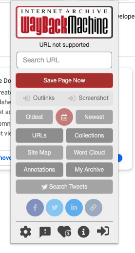Disable popup buttons when 'URL not supported' · Issue #912 · internetarchive/wayback-machine ...