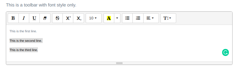 The first line will not be selected after changing the font size · Issue #3559 · summernote ...