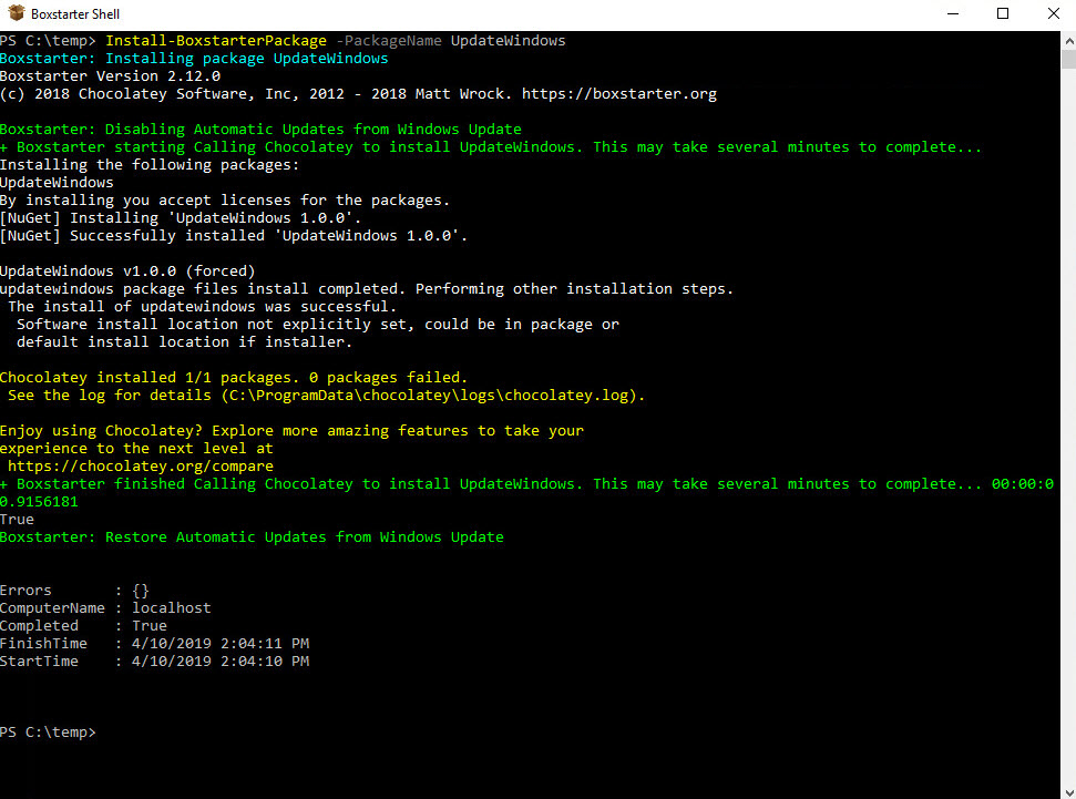 Unable to have package run successfully on reboot · Issue #393 ...