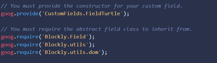 How to customize fields with the blockly NPM package? · Issue #3314 · google/blockly · GitHub