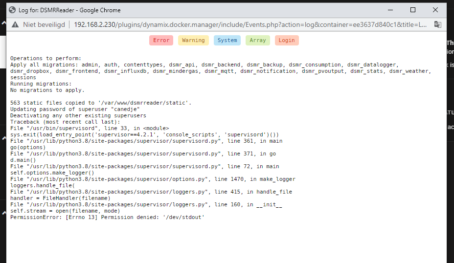 DSMR-Reader not starting after last update (2021.12.1 and 2021.12.2) · Issue #230 · xirixiz/dsmr ...