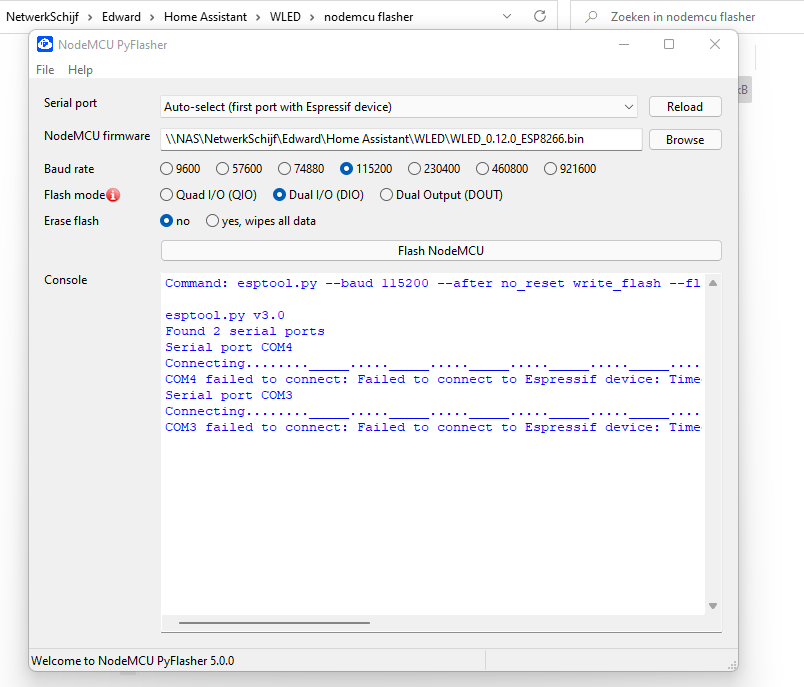 Flasher not able to connect COM NodeMCU V2 and V3 · Issue #98 · esphome ... Flasher not able to connect COM NodeMCU V2 and V3 · Issue #98 · esphome ...
