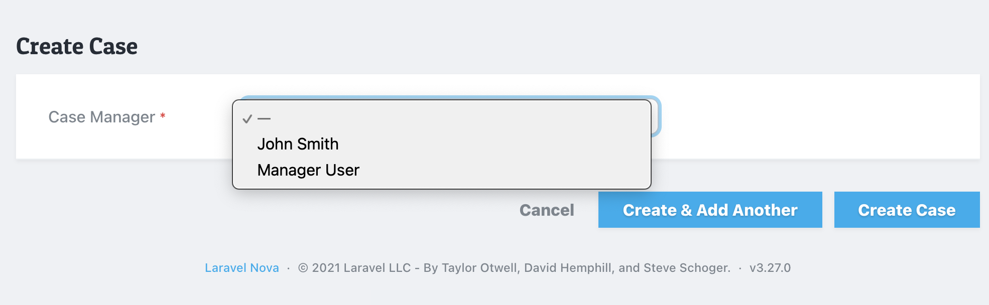 The BelongsTo field dropdown throws `Trying to get property 'resourceClass' of non-object` when ...