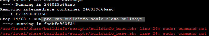 While I was building SONiC, I got this "sudo: command not found" error. Does anyone know how to ...