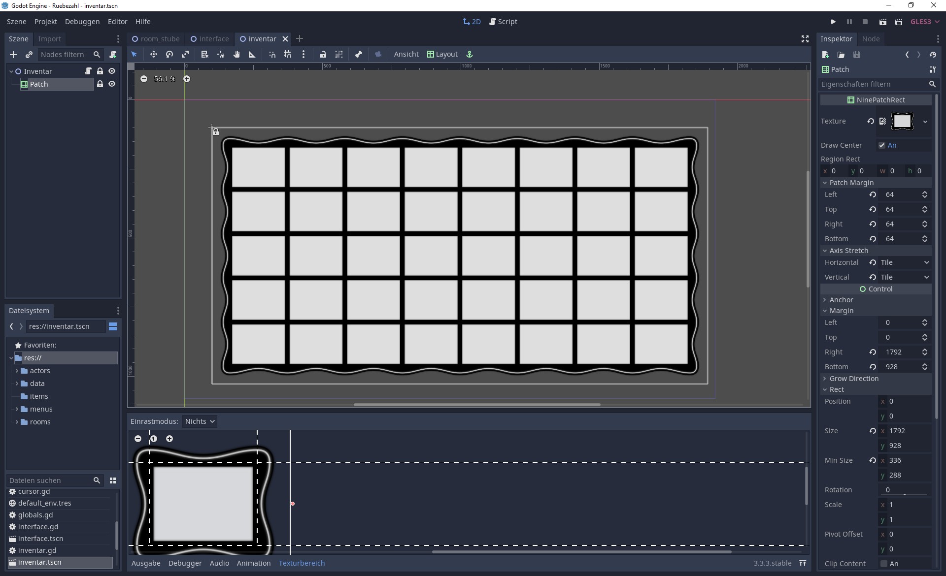 Add a node configuration warning when using NinePatchRect's Tile or Tile Fit modes in GLES2 ...