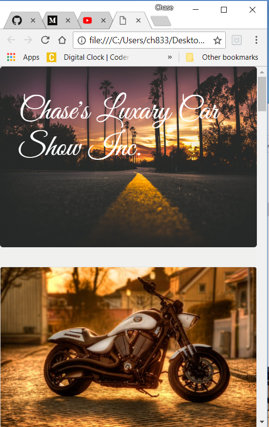 GitHub - singhofen/Luxury-Car-Show-Web-page: This is a static website ...