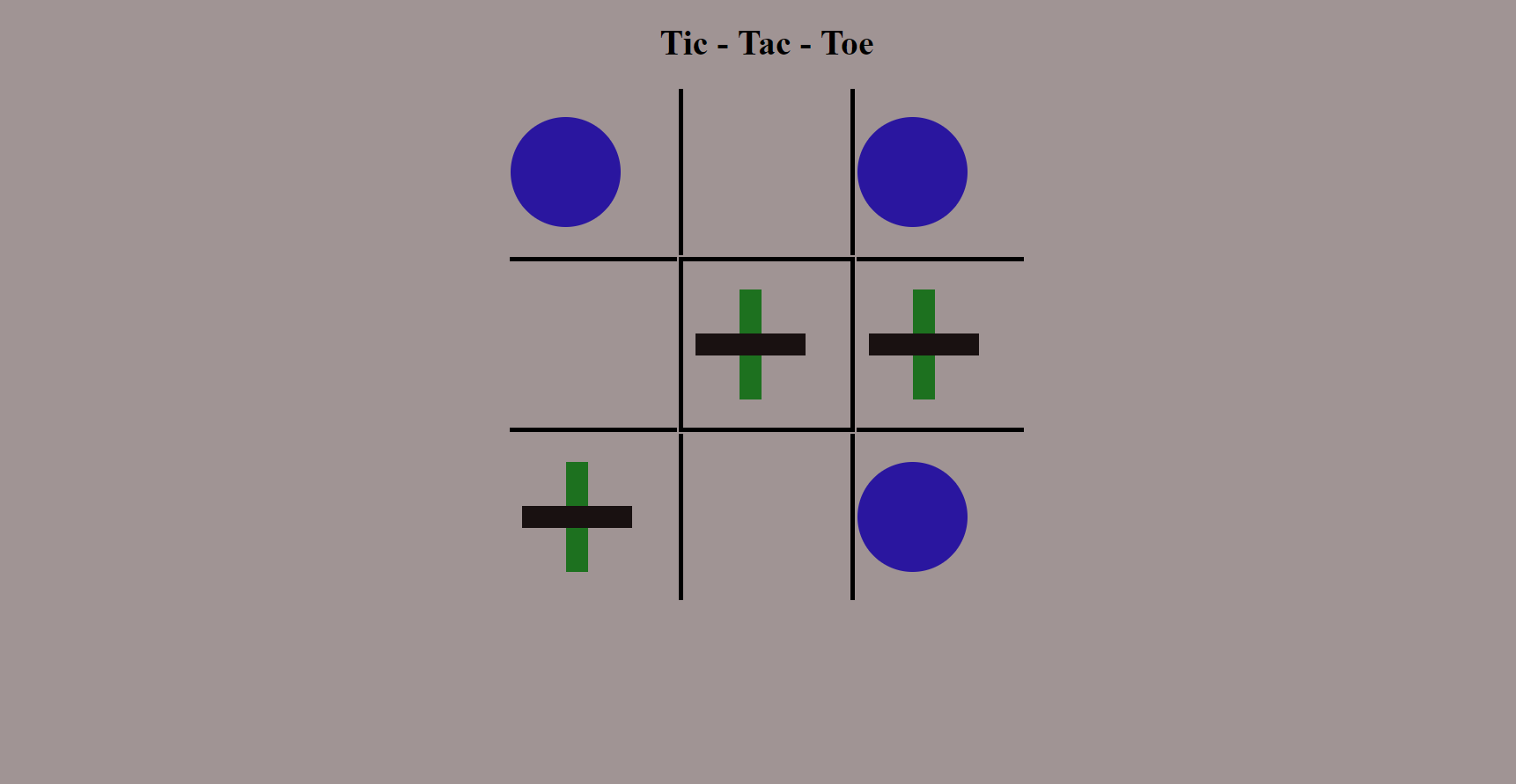 Github Singhofen Tic Tac Toe Board Css3 Only Basic Tic Tac Toe Board In Html