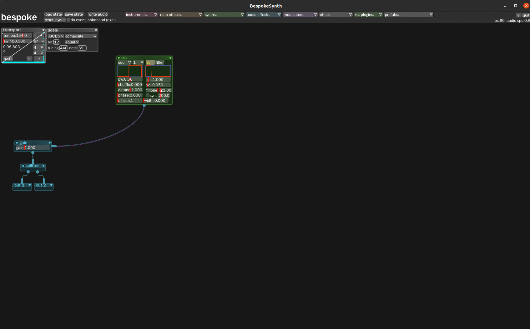 looks like lotsafun, but I can't hear anything · Issue #25 · BespokeSynth/BespokeSynth · GitHub