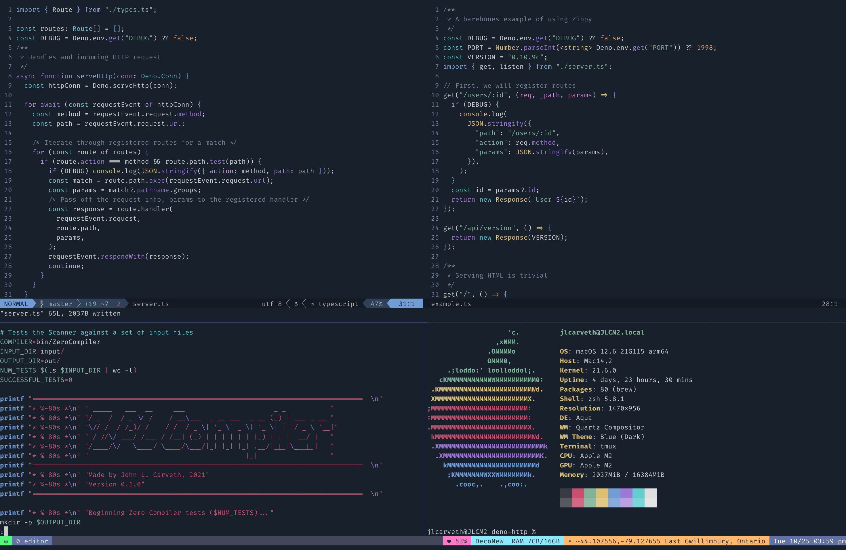 GitHub - JLCarveth/dotfiles: The dotfiles for my development setup. Alacritty, tmux, neovim