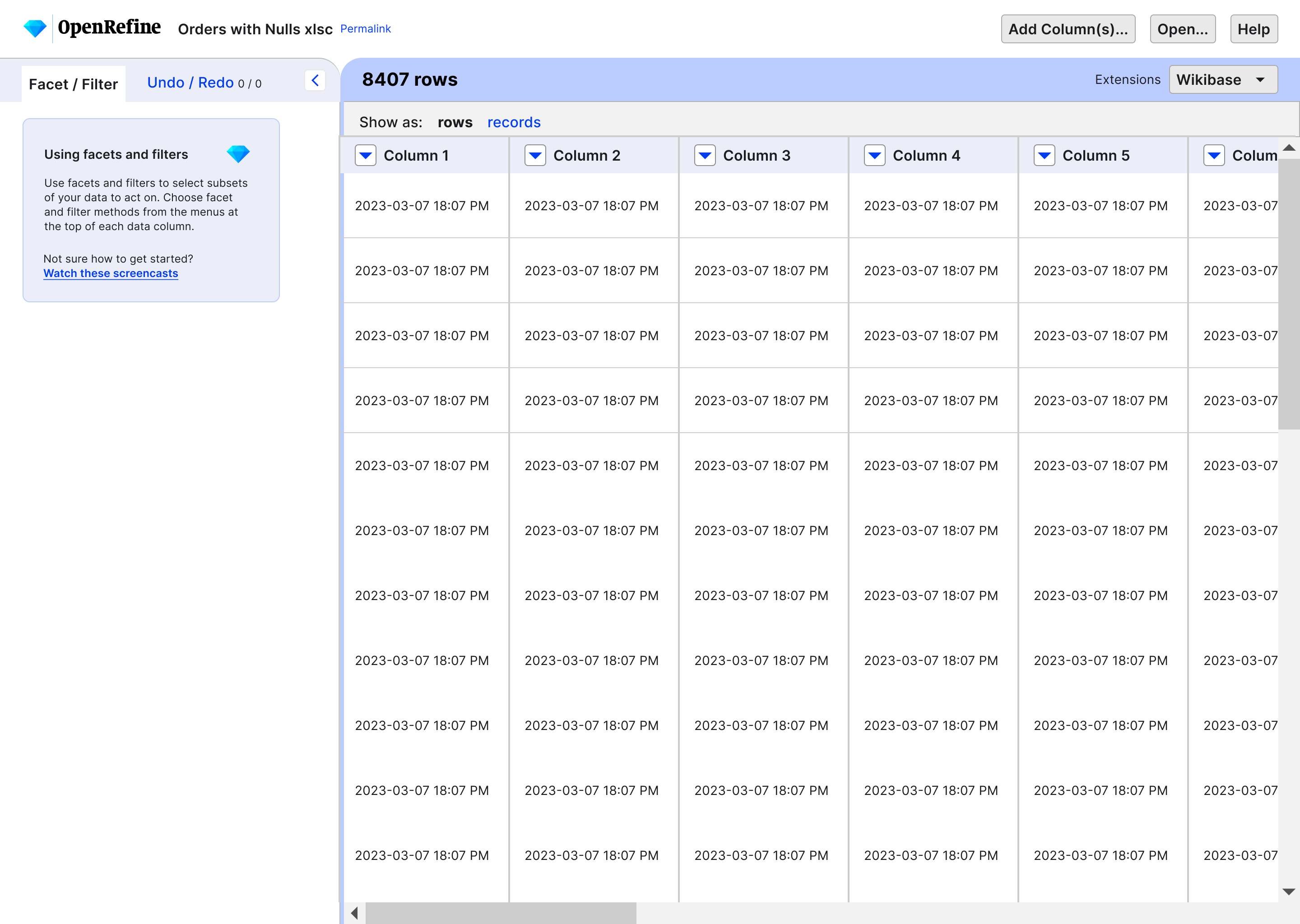 'Add column(s) from other OpenRefine project' as default feature · Issue #5393 · OpenRefine ...