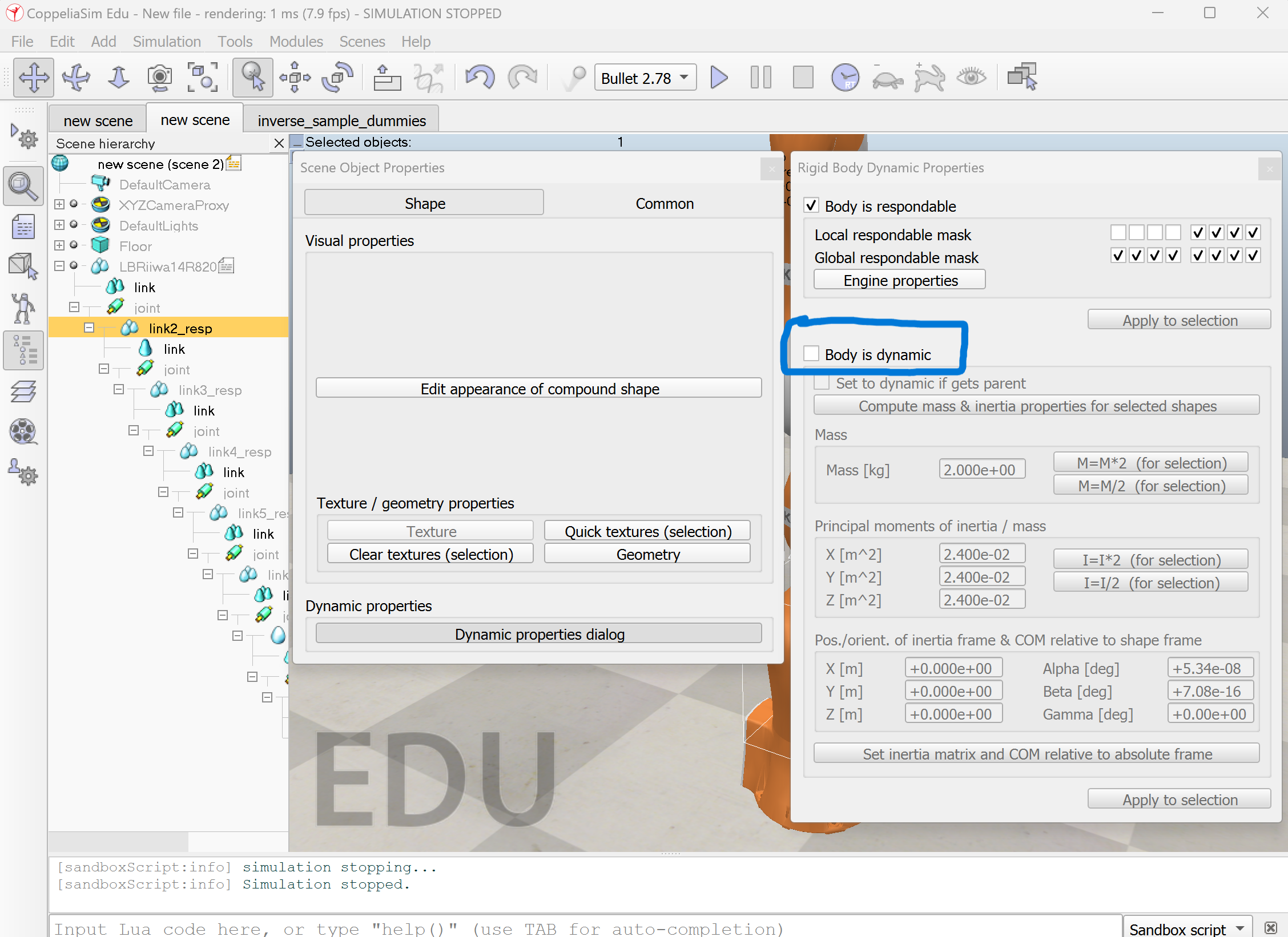 [QUESTION] mismatch between the obtained target dummy in simulation (vrep) and matlab: · Issue ...