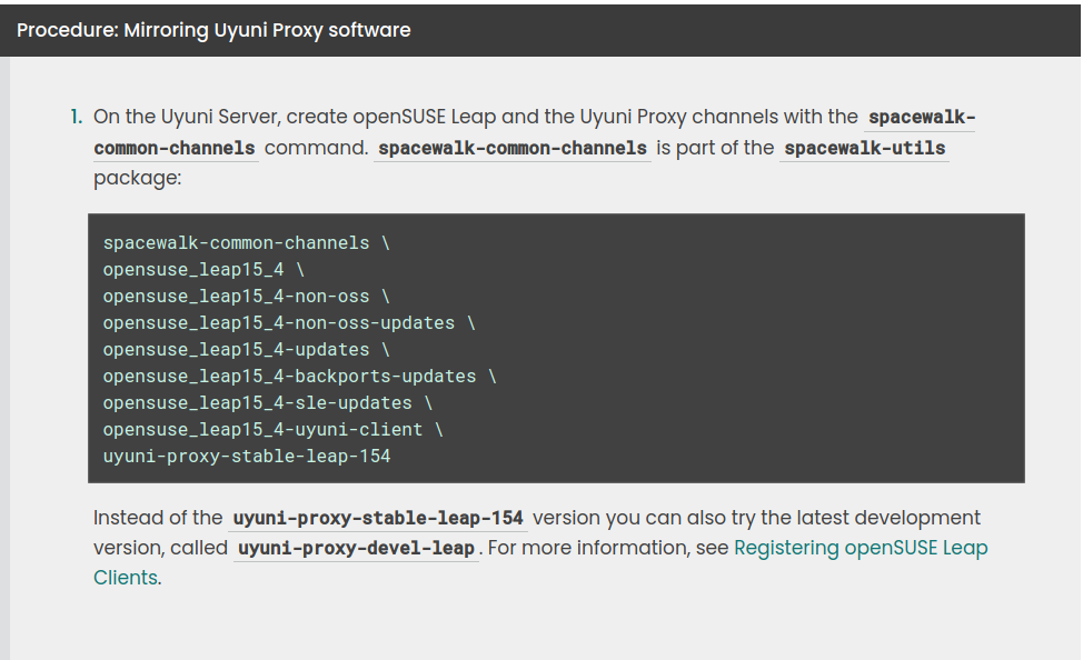 Install Uyuni Proxy with openSUSE Leap wrongly refers to Leap 15.4 · Issue #2563 · uyuni-project ...