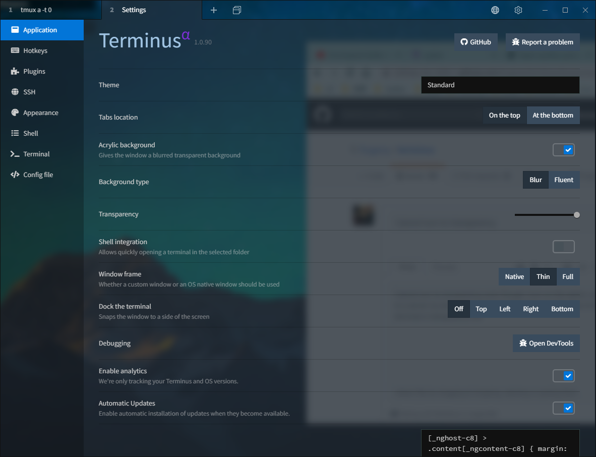 Cannot turn to transparency · Issue #1468 · Eugeny/tabby · GitHub
