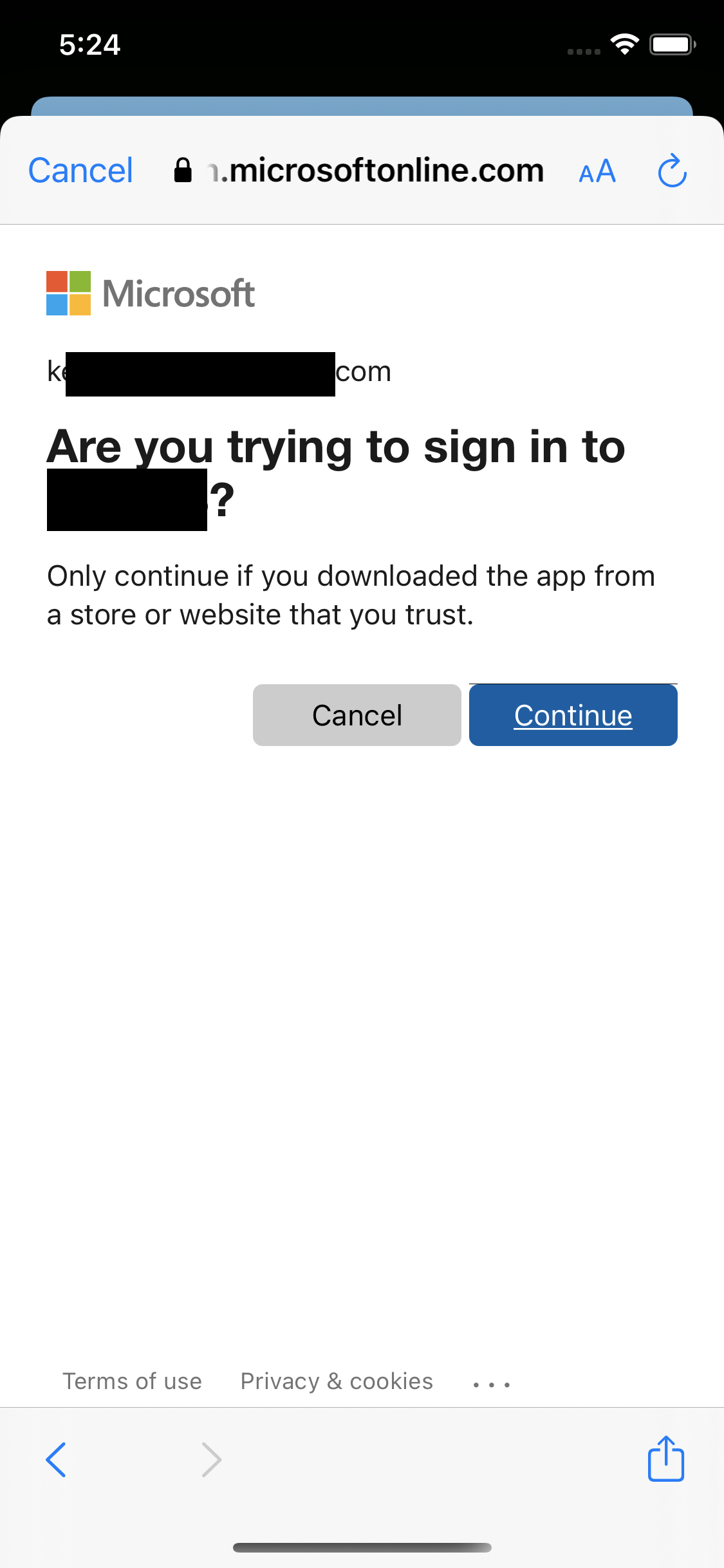 Unable to Select Account and/or log in to a different account after ...
