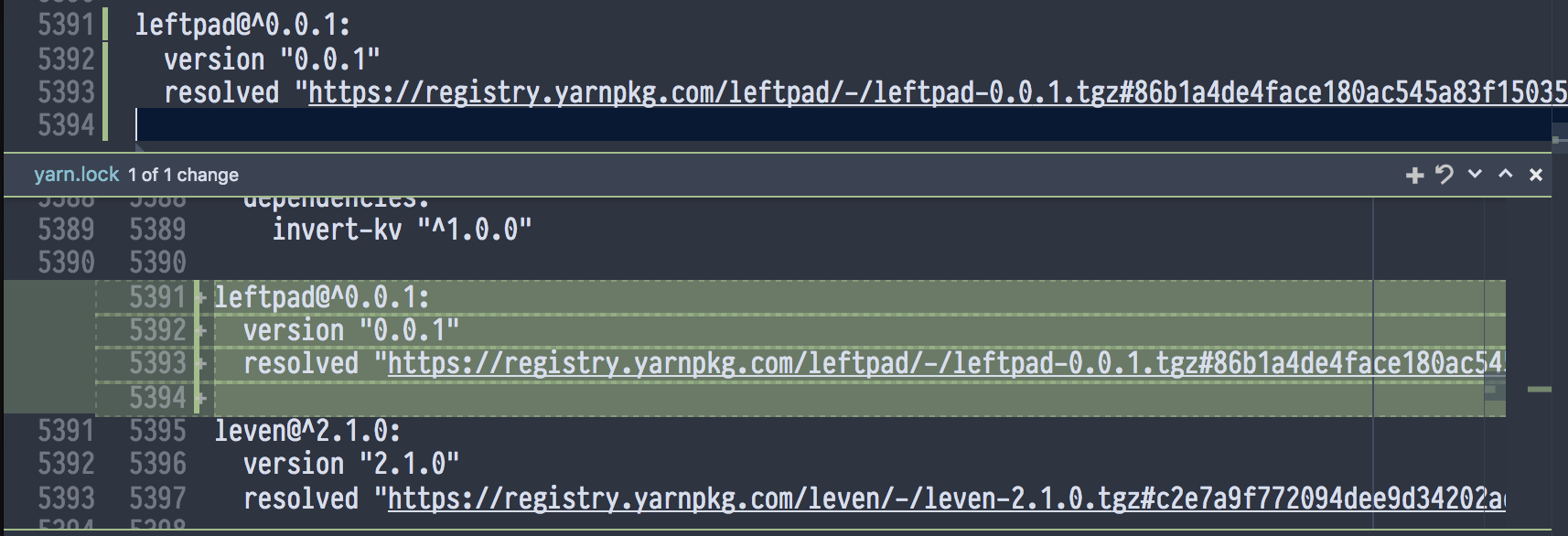 "Git: Revert change" command fails with "Git: Cannot read property 'toString' of undefined ...