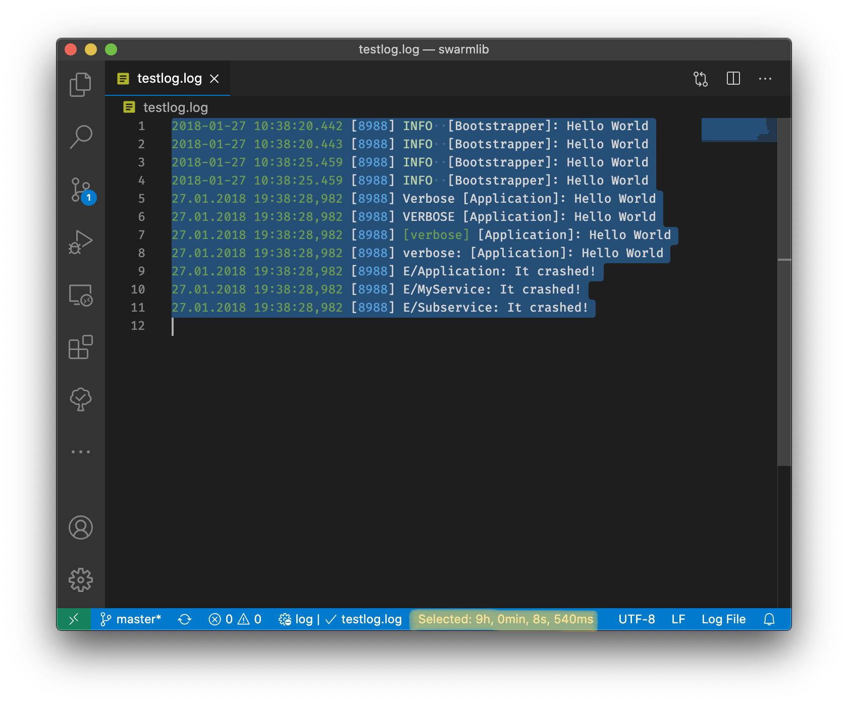 Highlighting does not work as expected · Issue #161 · emilast/vscode-logfile-highlighter · GitHub