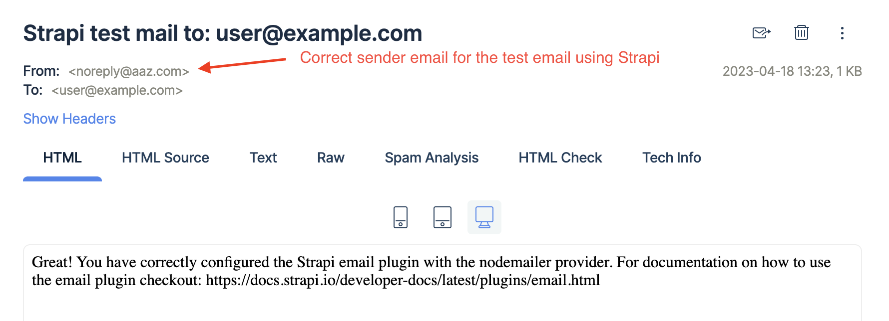 Incorrect sender email address for account confirmation email with @strapi/provider-email ...