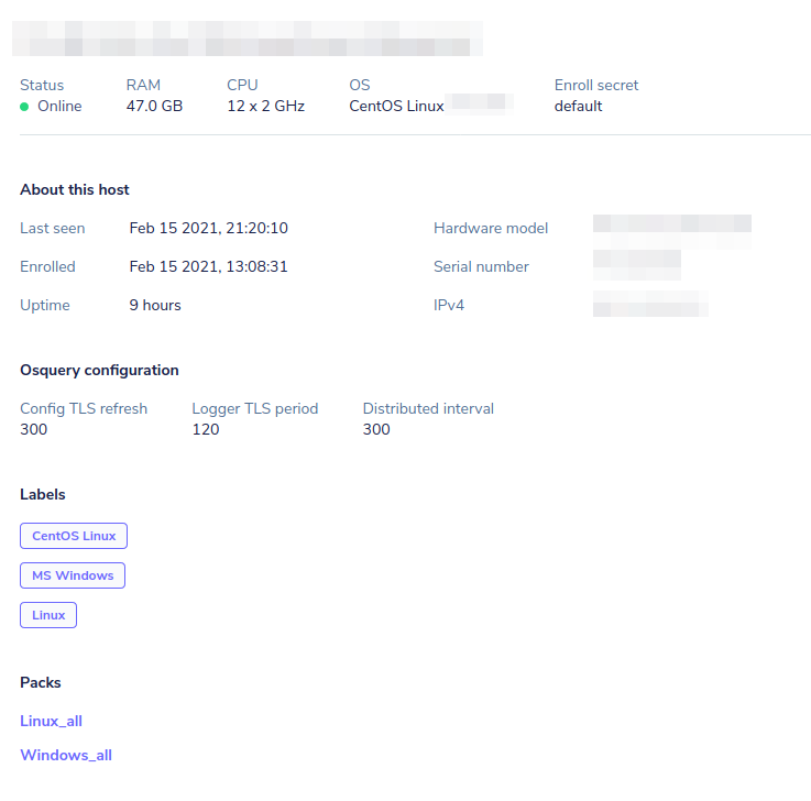 Hosts are in Windows and Linux labels after reinstall of operating ...