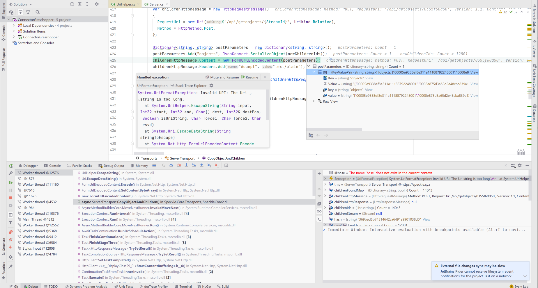 GH: Stream receiver doesn't like a valid stream · Issue #547 · specklesystems/speckle-sharp · GitHub