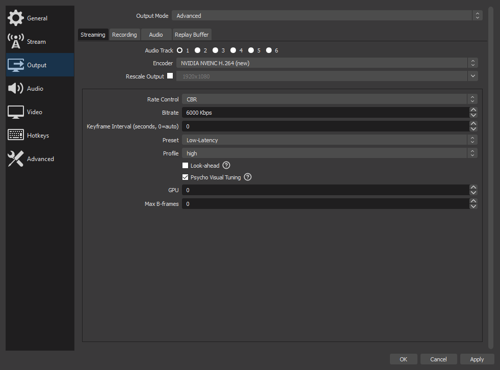 Error Could not supported codec. codec_id(8) when trying to create an rtmp push to twitch ...