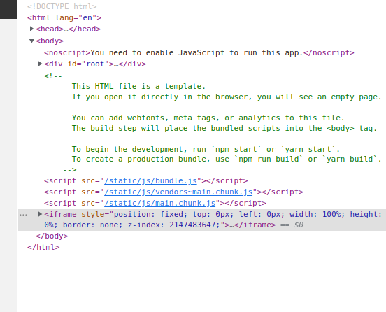 Iframe overlay on the front application · Issue #1837 · DGEXSolutions ...
