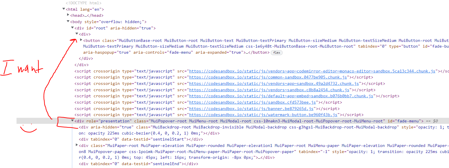 How to change the container for rendering a component "Memu" · Issue #35800 · mui/material-ui ...
