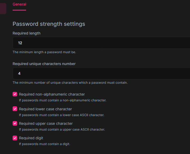 Identity Users 'Set Password' action's 'Generate Random Password' button does not obey Password ...