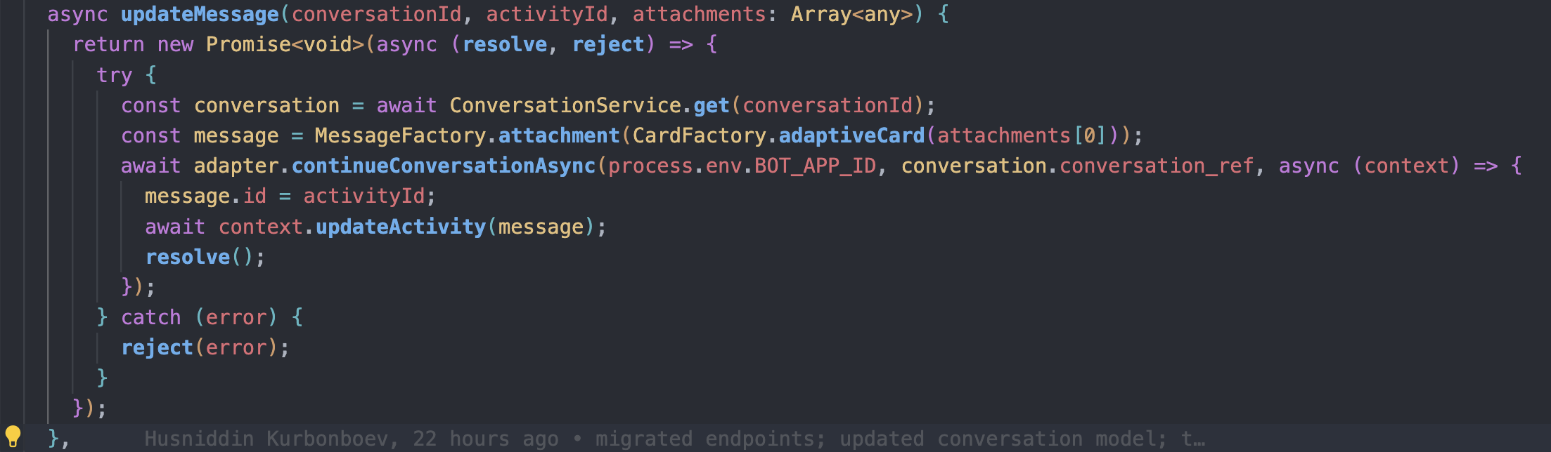 Method (TurnContext) context.updateActivity is not working properly · Issue #4396 · microsoft ...