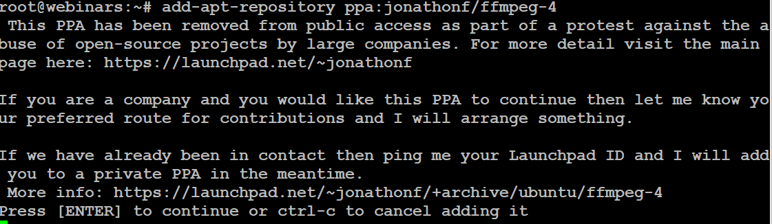 ffmpeg download failed · Issue #87 · bigbluebutton/bbb-install · GitHub