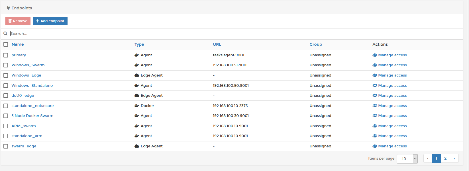 Endpoint status shown on "endpoints" view · Issue #4481 · portainer ...