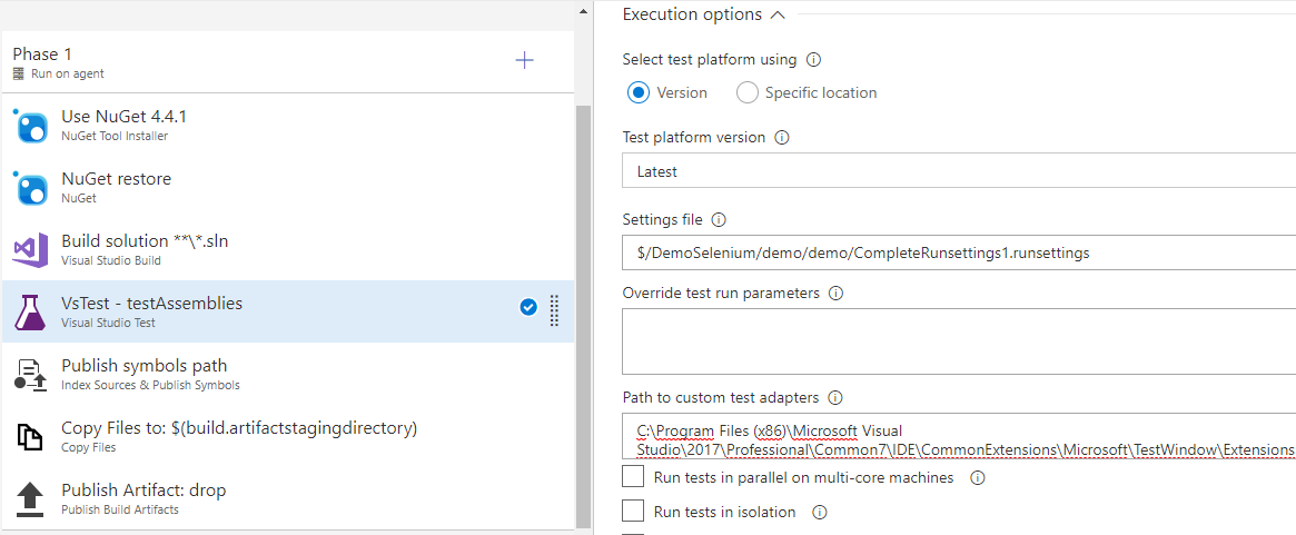 Release Definition Visual Studio Test task v2.* does not find test ...