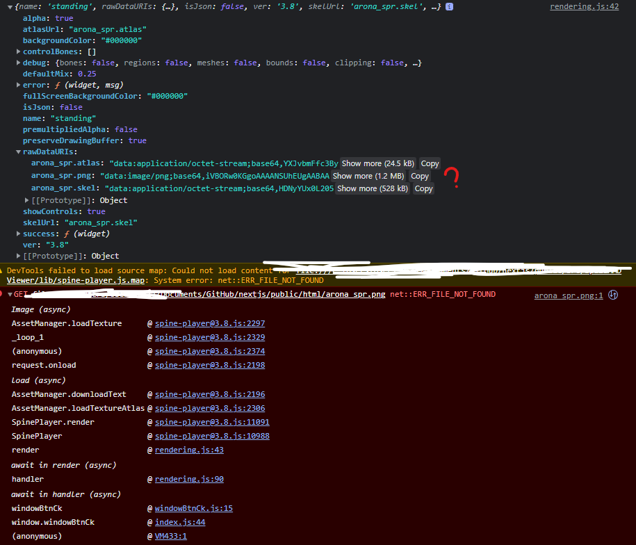 [spine-player] Cannot load image from base64 URL? · Issue #2231 · EsotericSoftware/spine ...