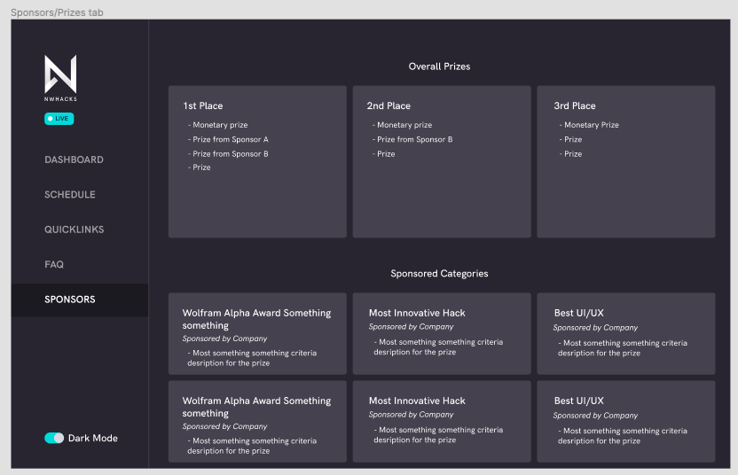 Prizes Section (sponsors) · Issue #52 · nwplus/portal · GitHub