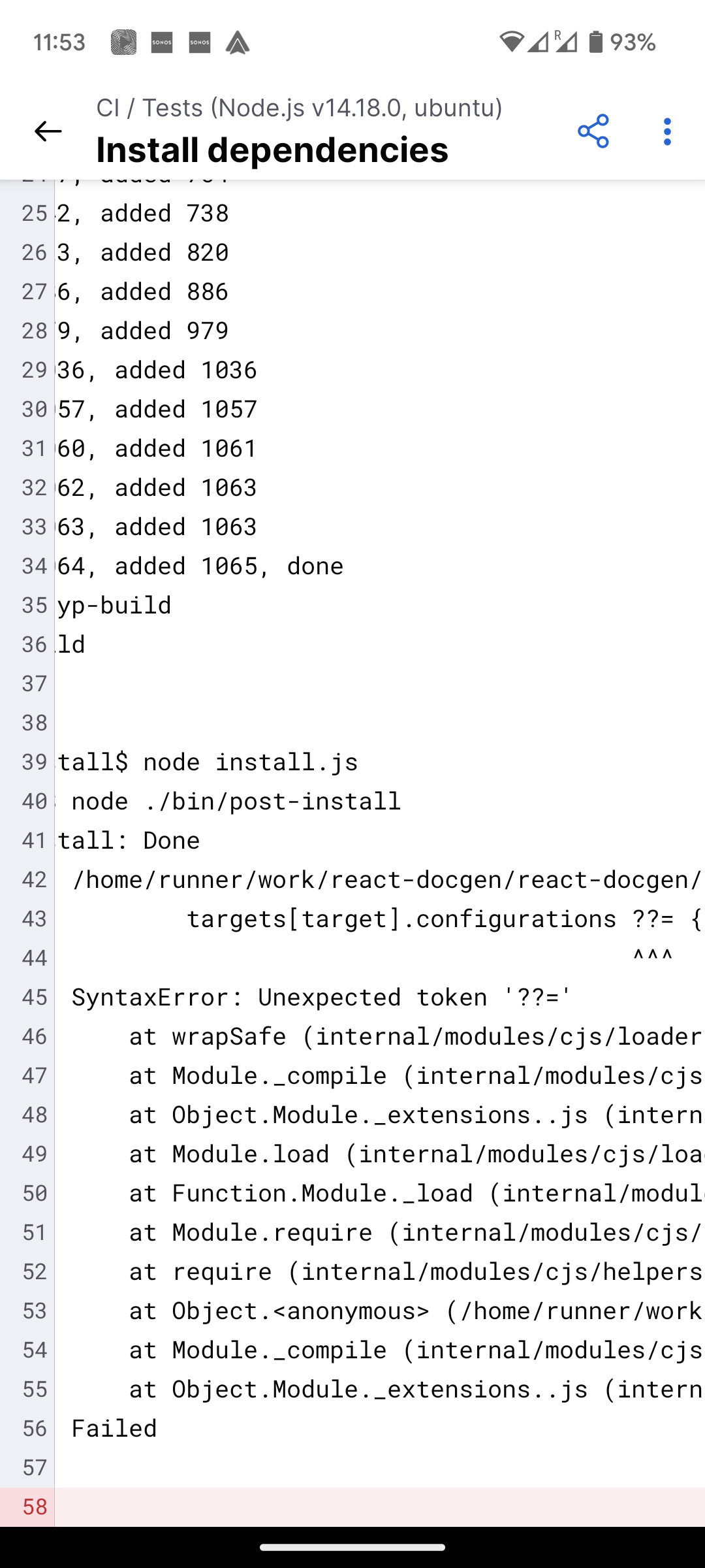 Cannot install 16.8.0 on Node.js 14 · Issue #19022 · nrwl/nx · GitHub