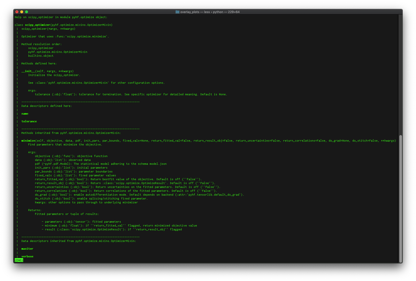 Pyhfoptimize Not Introspectable With Inspectgetsource Et Al · Issue