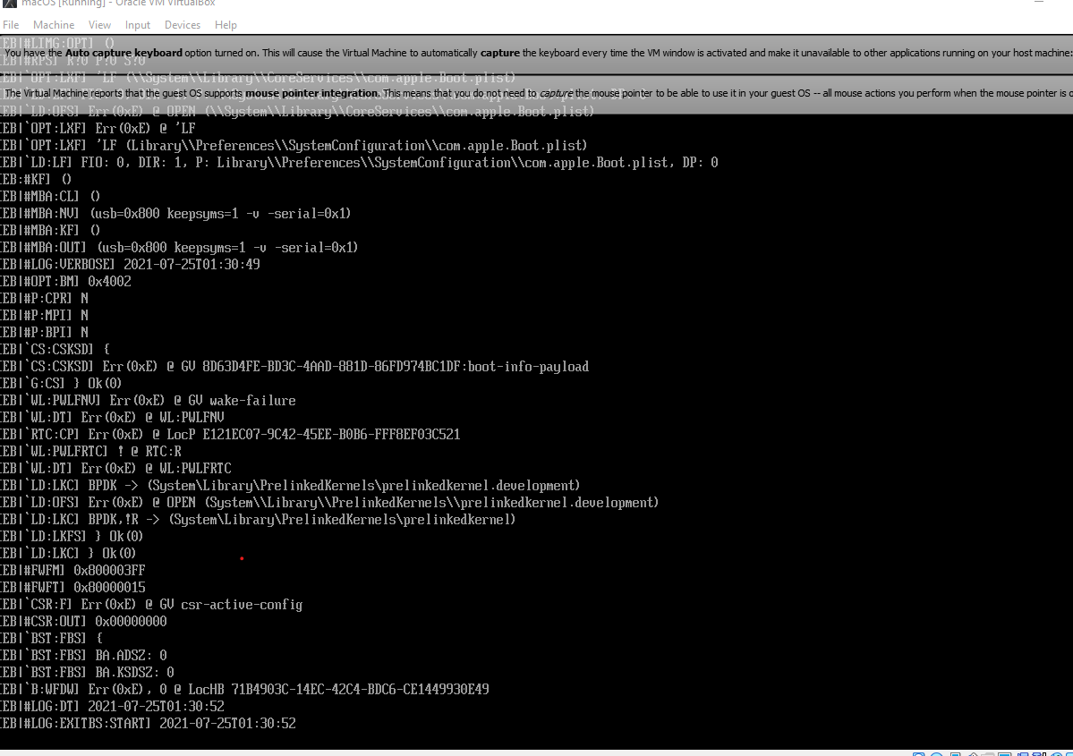 VM Black window - stuck on attempting automated recognition of Virtual ...